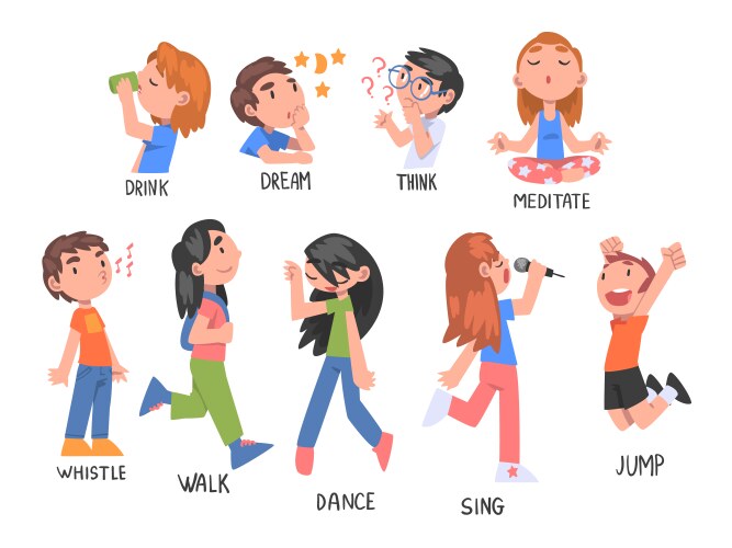 Verb Cartoon Vector Images (over 260)