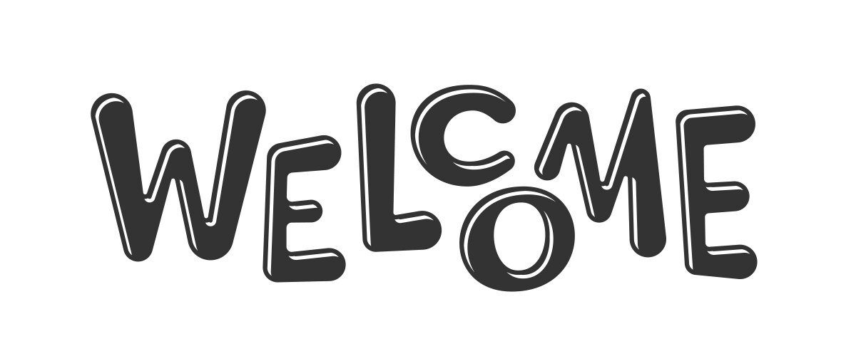 Welcome invitation banner pop art header slogan Vector Image