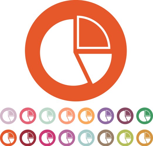 Diagram icon chart and infograph infographic Vector Image