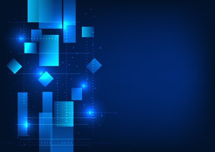 Background technology square use geometric shapes Vector Image