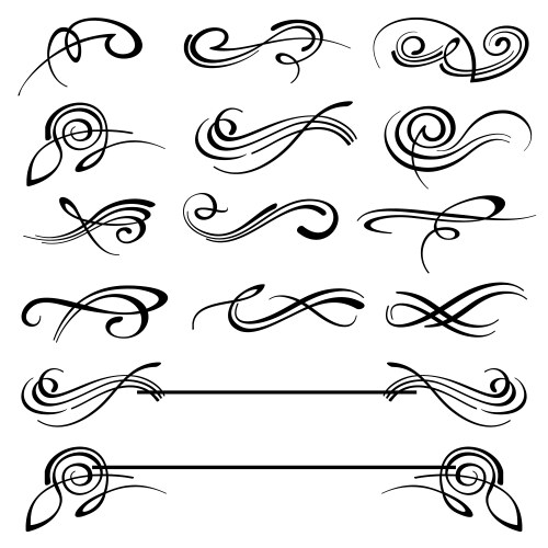 Calligraphy Lines Vector Images (over 160,000)