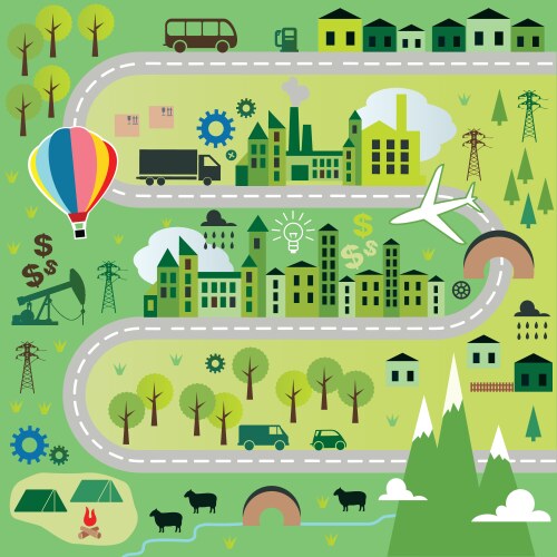 Cartoon Road Map Vector Images (over 7,300)