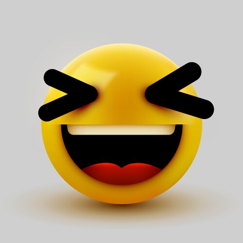 Nerd face emoji clever emoticon with glasses Vector Image