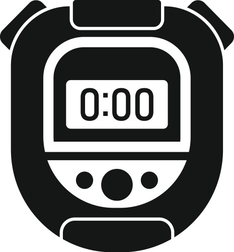 Stop clock icon simple stopwatch timer Royalty Free Vector
