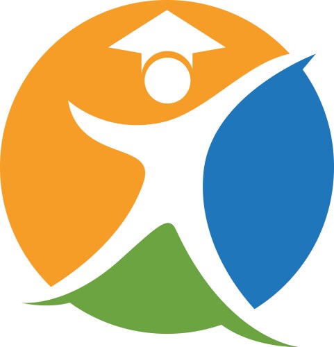 Infinity education logo icon design Royalty Free Vector