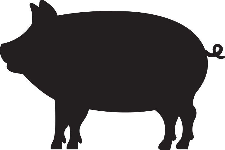 Pig farm animal Royalty Free Vector Image - VectorStock