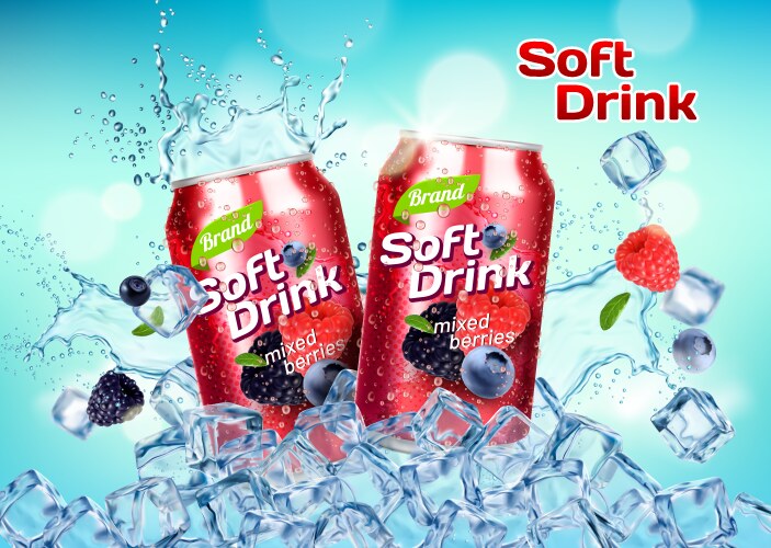 Ice Cold Drink Banner Vector Images (over 3,100)
