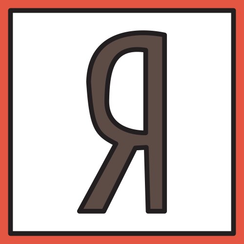 Yandex button icon Royalty Free Vector Image - VectorStock