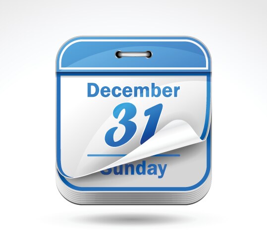 Paper calendar with arrow Royalty Free Vector Image