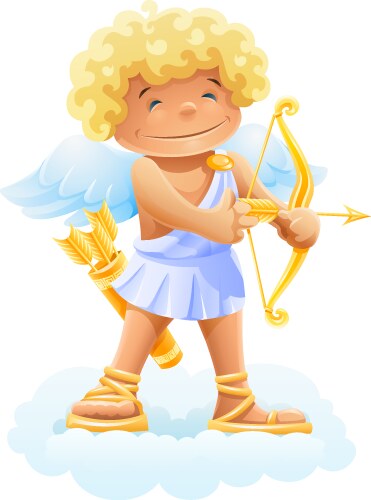 Cupid frame Royalty Free Vector Image - VectorStock