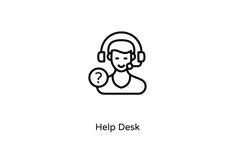 Help desk logo Vector Images & Graphics for Commercial Use | VectorStock