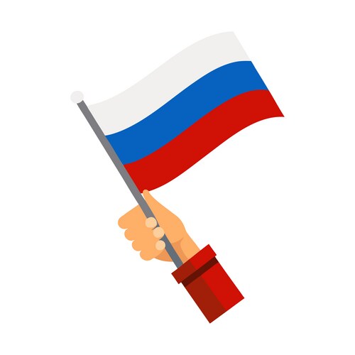 Russian Tricolor Flag – Royalty-Free Vector | VectorStock