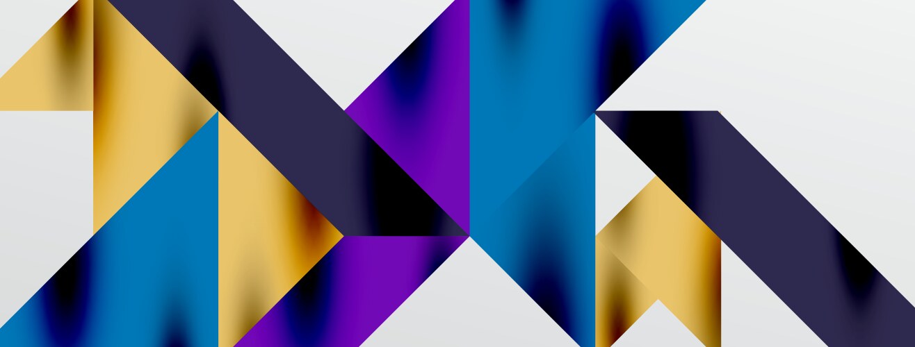 Tech minimal overlapping triangle shapes elements Vector Image