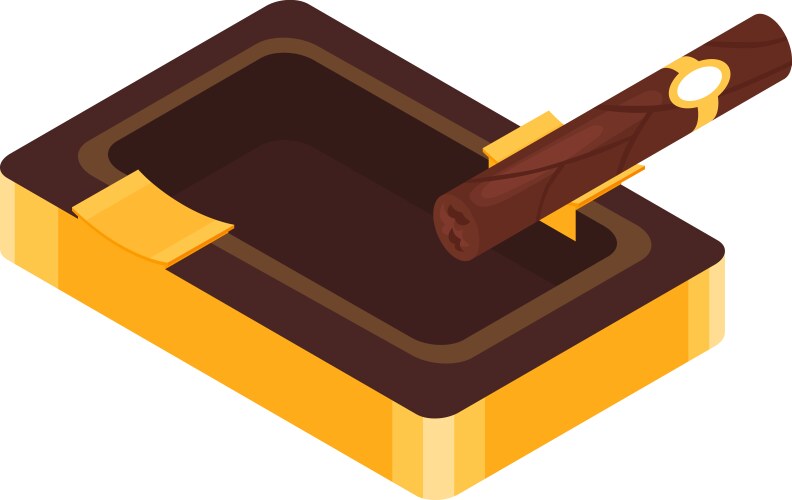 Isometric house concept design isolated Royalty Free Vector