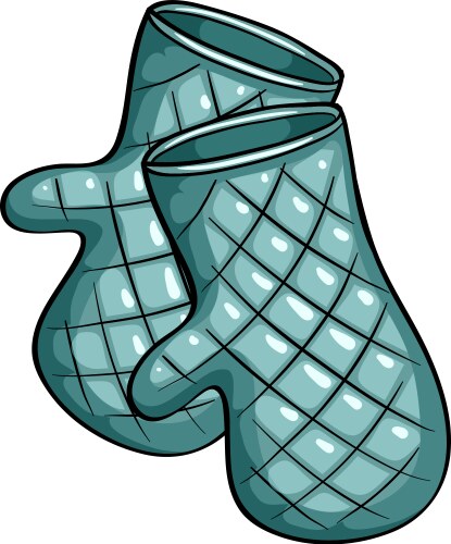 Kitchen gloves Royalty Free Vector Image - VectorStock