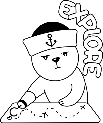 Explore map Royalty Free Vector Image - VectorStock