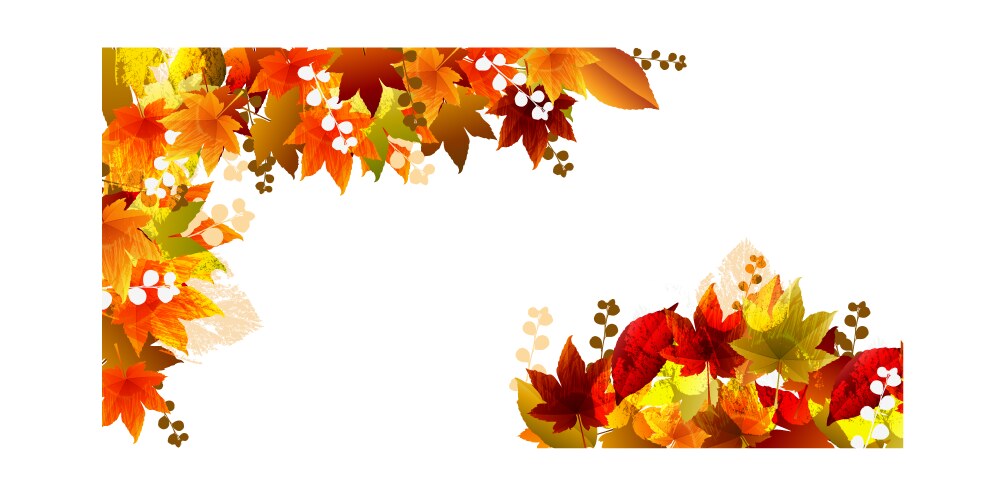 Fall leaves Royalty Free Vector Image - VectorStock