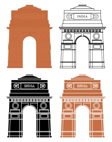 Delhi Monuments Vector Images (over 1,400)