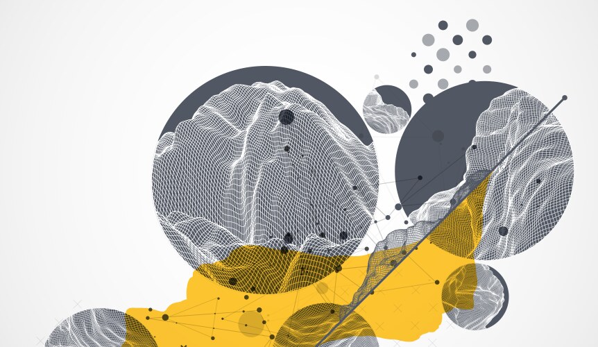 Modern science technology abstract background Vector Image