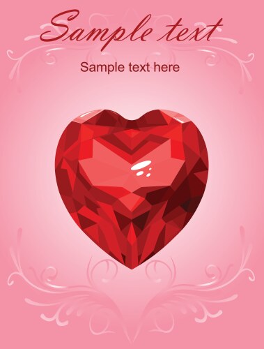 Shiny ruby design Royalty Free Vector Image - VectorStock