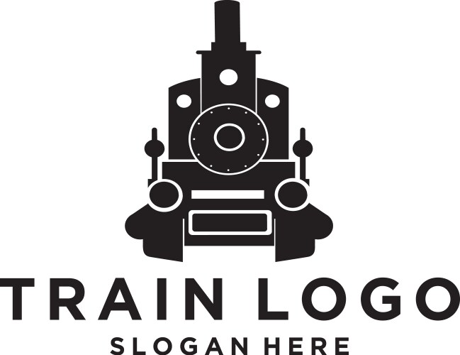 Train logo design inspiration Royalty Free Vector Image