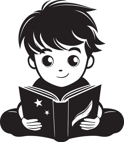 Children Reading Book Logo Vector Images (over 1,000)