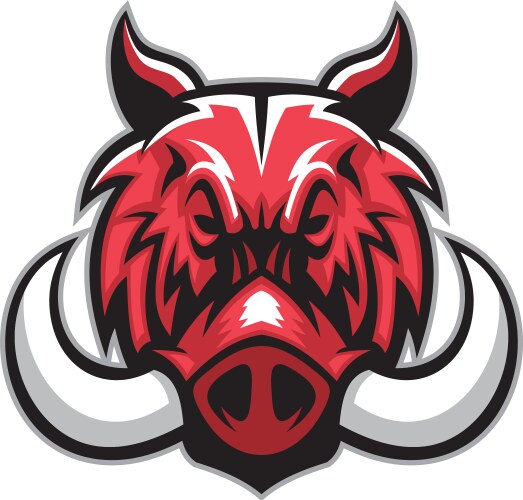 Pink Pig Mascot with Earring Royalty Free Vector Image