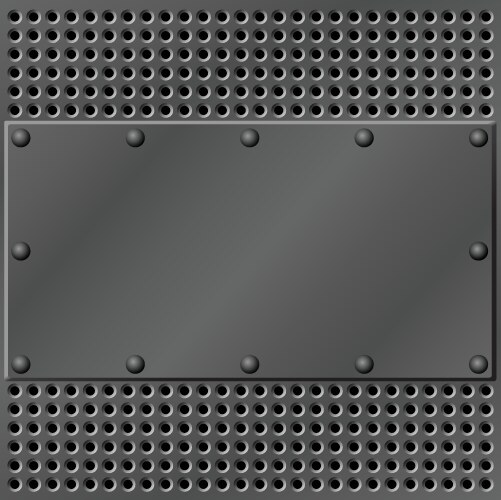 Brushed metal dark ui Royalty Free Vector Image