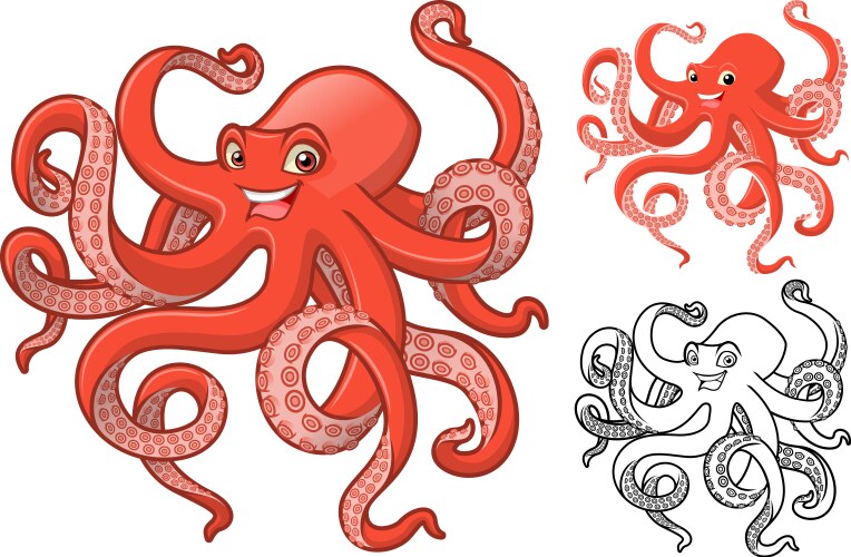 Outline Octopus Vector Images (over 6,300)