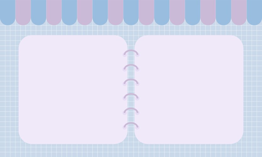 Cute kawaii abstract modern pastel poster notepad Vector Image