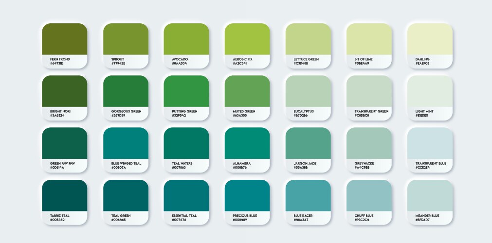 Color Names Tone Vector Images (over 100)