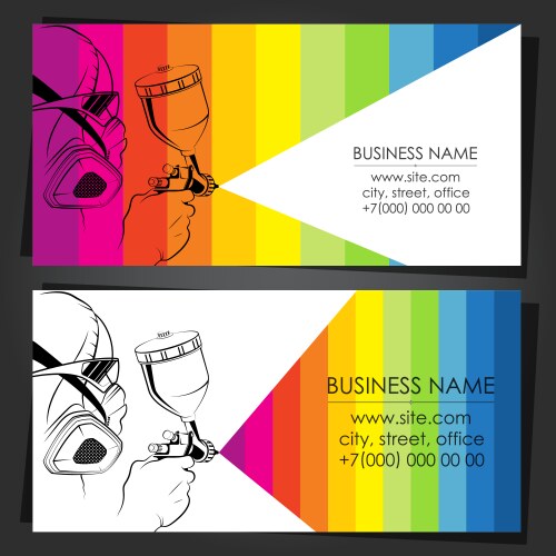 Painters Business Cards Vector Images (over 540)