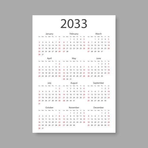 Calendar 2034 year icon in flat style planner Vector Image