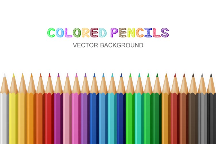 Pencil collection Royalty Free Vector Image - VectorStock