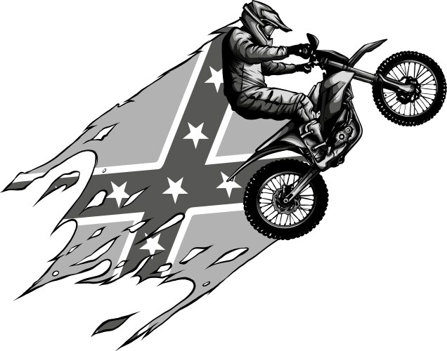 Cross motorcycle Royalty Free Vector Image - VectorStock