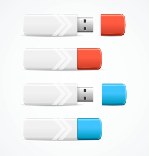 Usb flash icon business infographic Royalty Free Vector