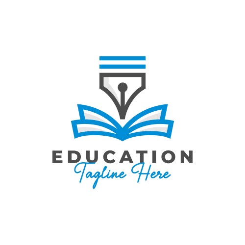 Education book logo icon Royalty Free Vector Image