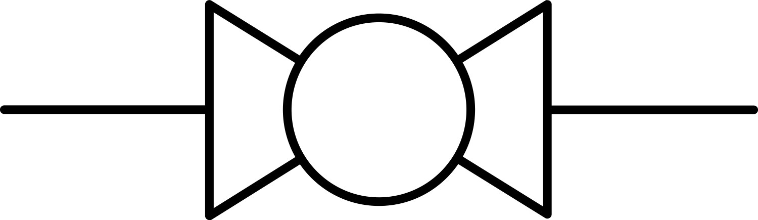 Control valve symbol icon Royalty Free Vector Image