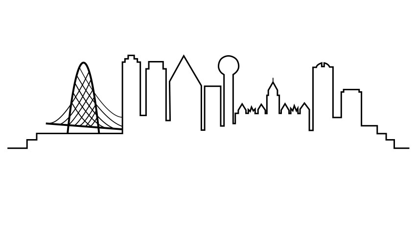 Dallas Skyline Silhouette Vector Images (over 300)