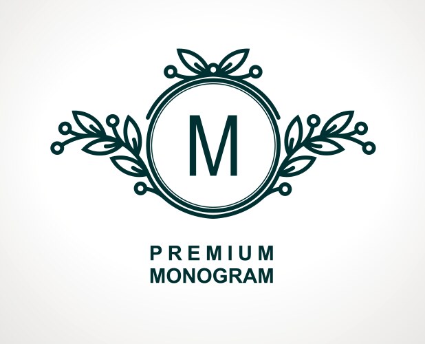 Fy initials letter wedding monogram logos Vector Image