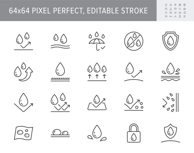 Line layered material icons Royalty Free Vector Image