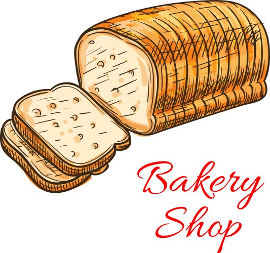 Bakery fresh bread sketch banners Royalty Free Vector Image