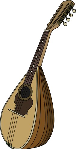Classic country mandolin Royalty Free Vector Image
