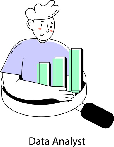 Data analyst Royalty Free Vector Image - VectorStock