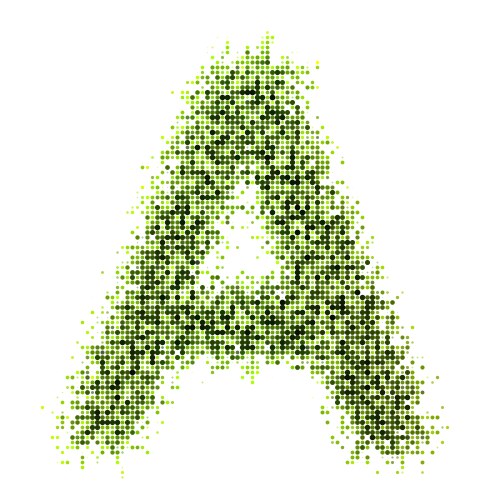 Dots style letters Royalty Free Vector Image - VectorStock