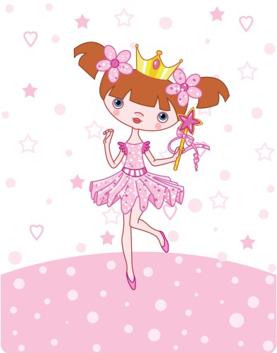Little fairy ballerina Royalty Free Vector Image