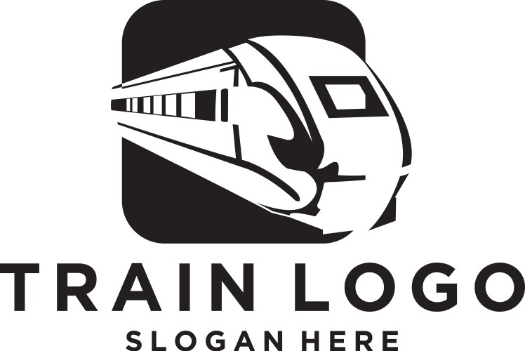 Train logo design inspiration Royalty Free Vector Image