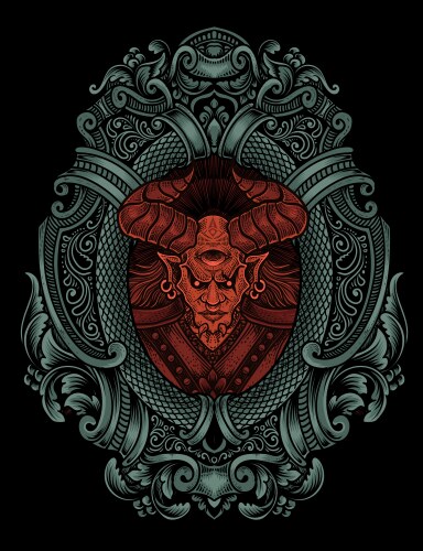 Demon Devil Border Vector Images (over 340)