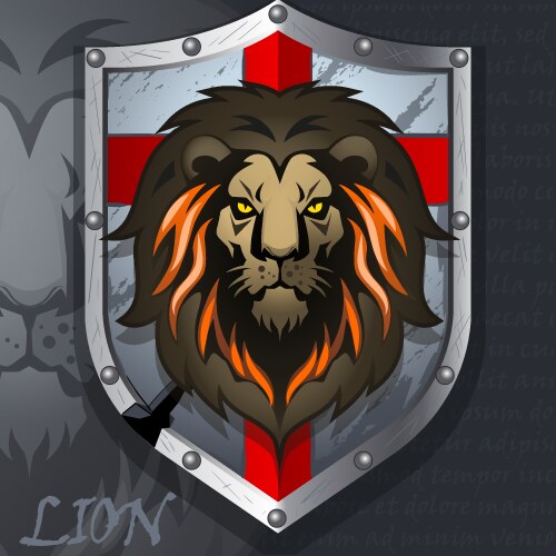 Lion Emblem - Bold Mascot – Royalty-Free Vector | VectorStock