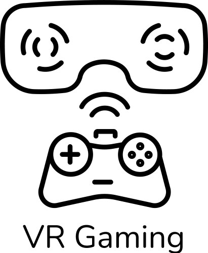 Vr environment Royalty Free Vector Image - VectorStock